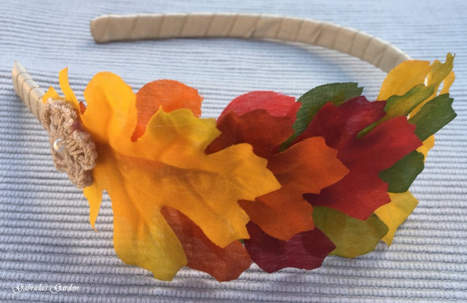 Autumn Oak Leaves Headband, Fall Colours Oak Leaves Headband, Autumn ...