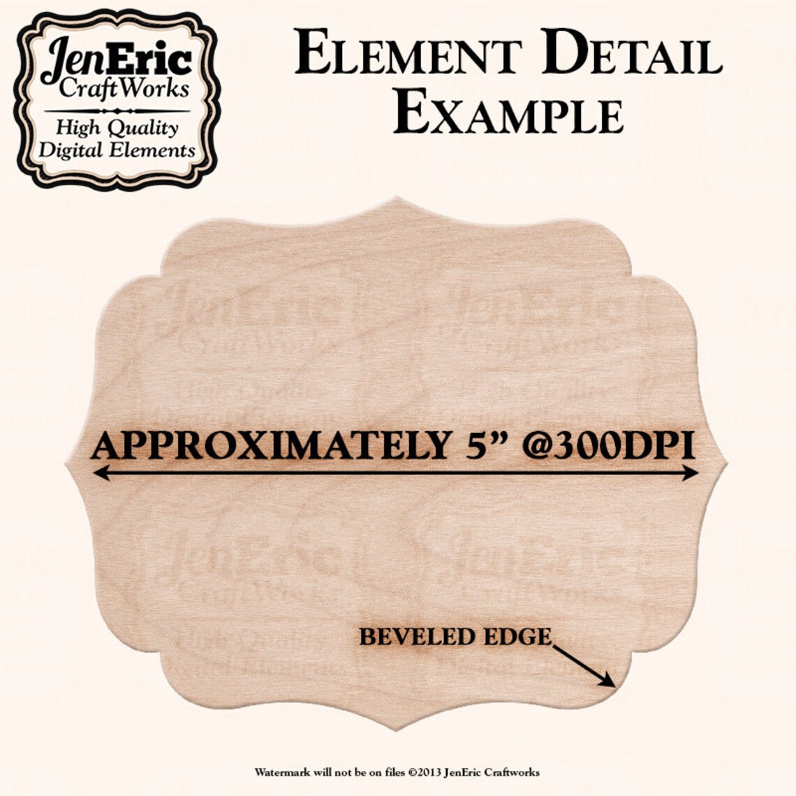 Wood Digital Frame Clip Art Embellishments, Wood Digital Label Frame ...