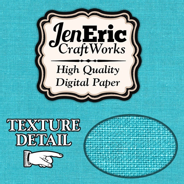Linen Aqua Teal Blue Ocean Sea Linen Digital Paper Pack Printable ...