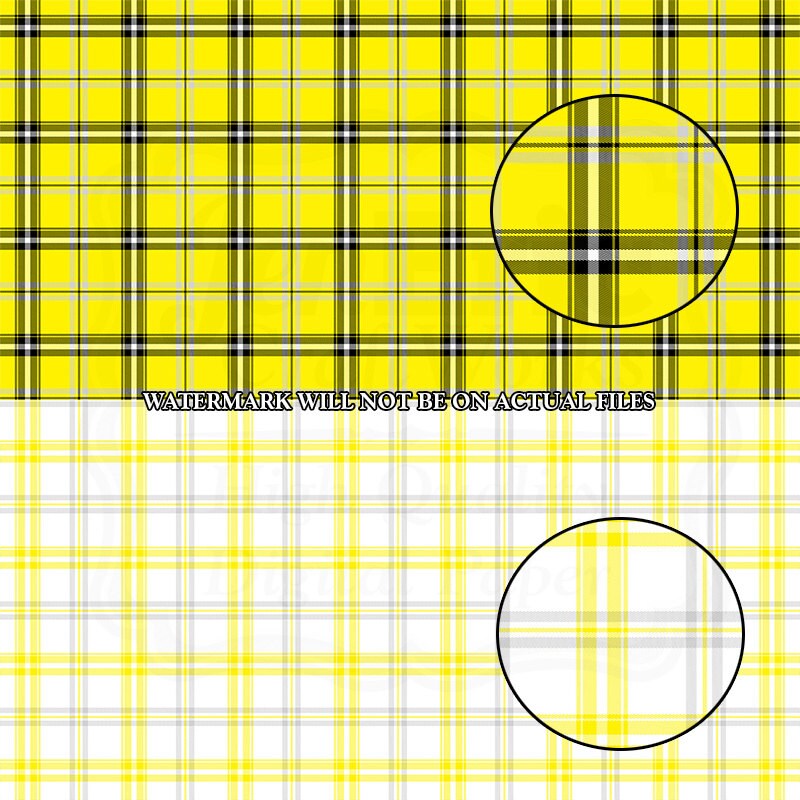 Yellow Digital Paper, Printable Yellow Pattern, Yellow and Black ...