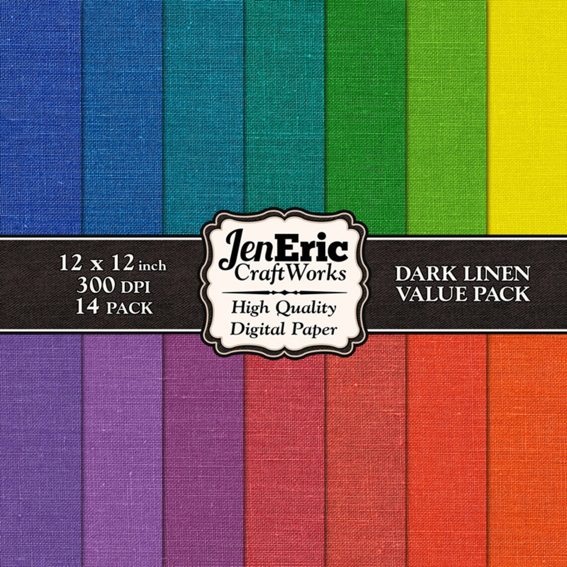 Dark Linen Digital Paper, Fabric Texture Pattern, Digital Linen ...