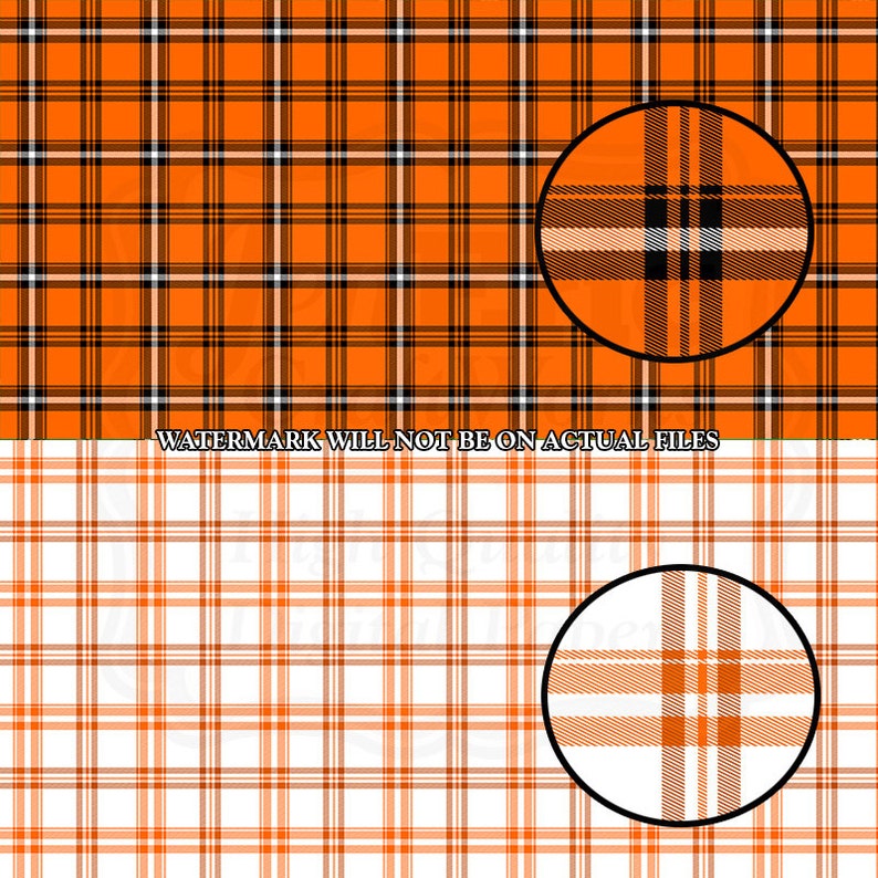 Orange Digital Paper, Halloween Digital Paper Patterns, Autumn Pumpkin ...