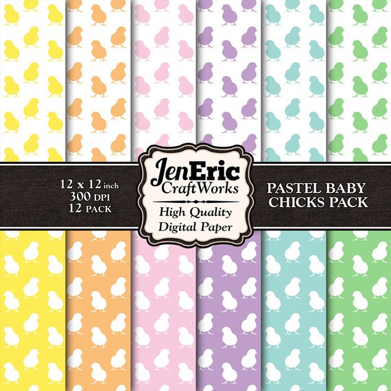 Easter Chicks Digital Paper Printable Baby Chicks Pattern - Etsy