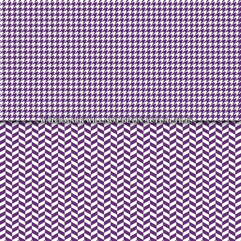 Purple Digital Paper Pack, Printable Purple Patterns, Digital Purple ...