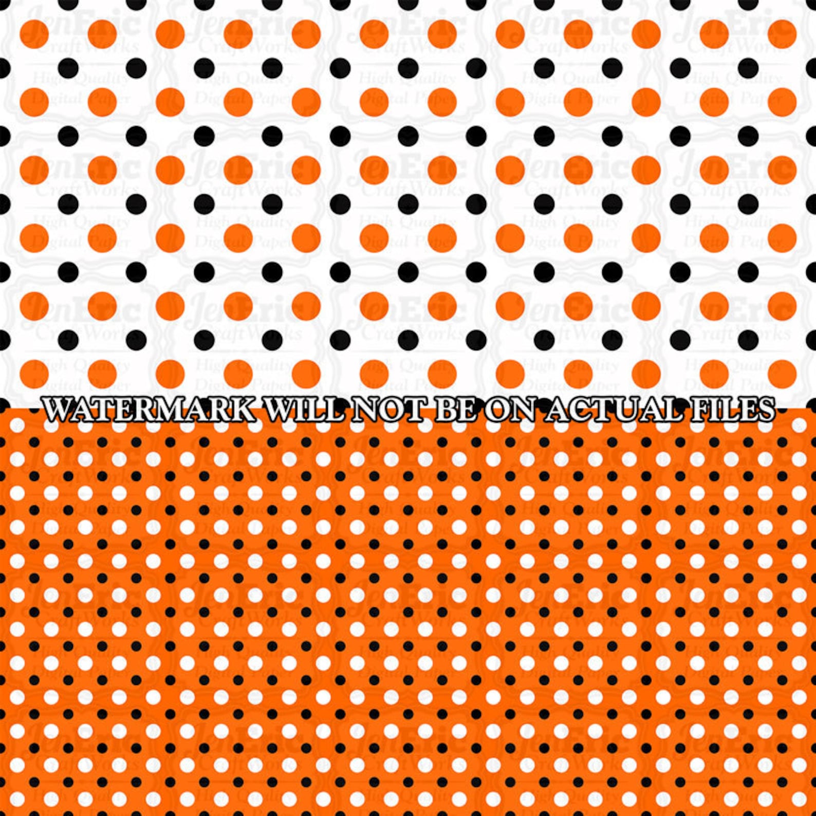 Orange Digital Paper, Halloween Digital Paper Patterns, Autumn Pumpkin ...