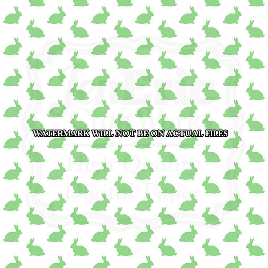 Easter Digital Paper Pack, Printable Pastel Bunny Pattern, Digital ...