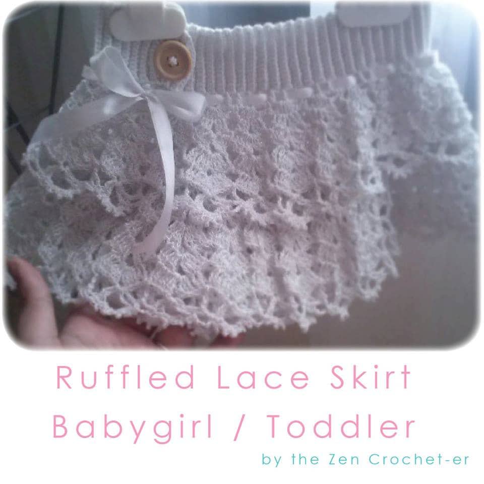 Ruffled Lace Skirt - Etsy