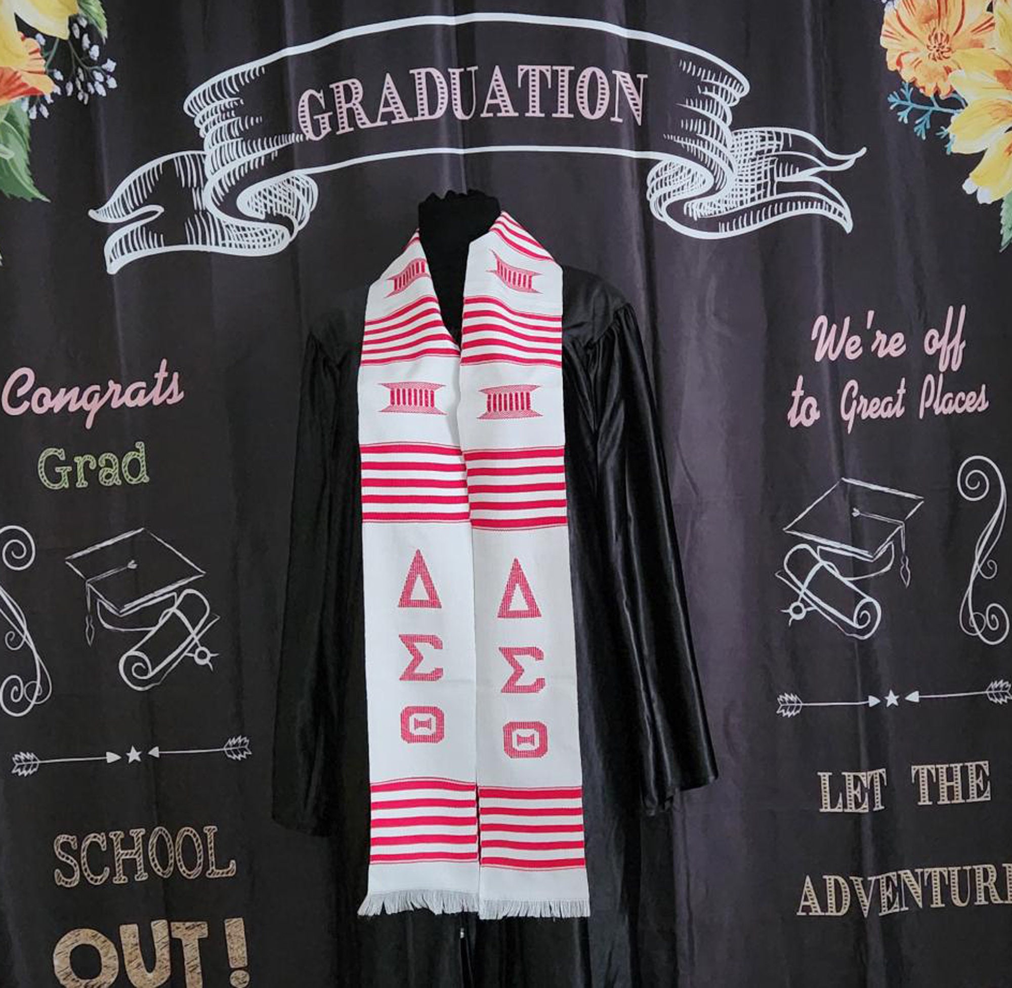 Delta Sigma Theta Kente Stoles - Etsy