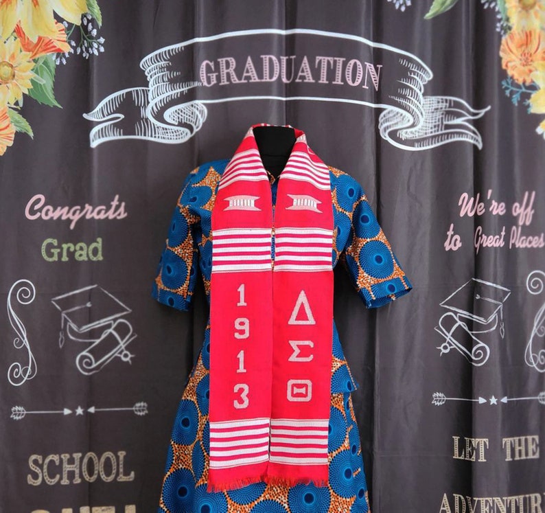 Delta Sigma Theta Kente Stoles - Etsy