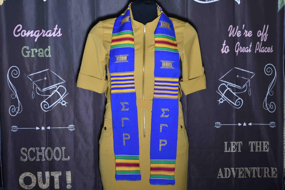 Sigma Gamma Rho Graduation African Colors Blue Kente Stoles - Etsy