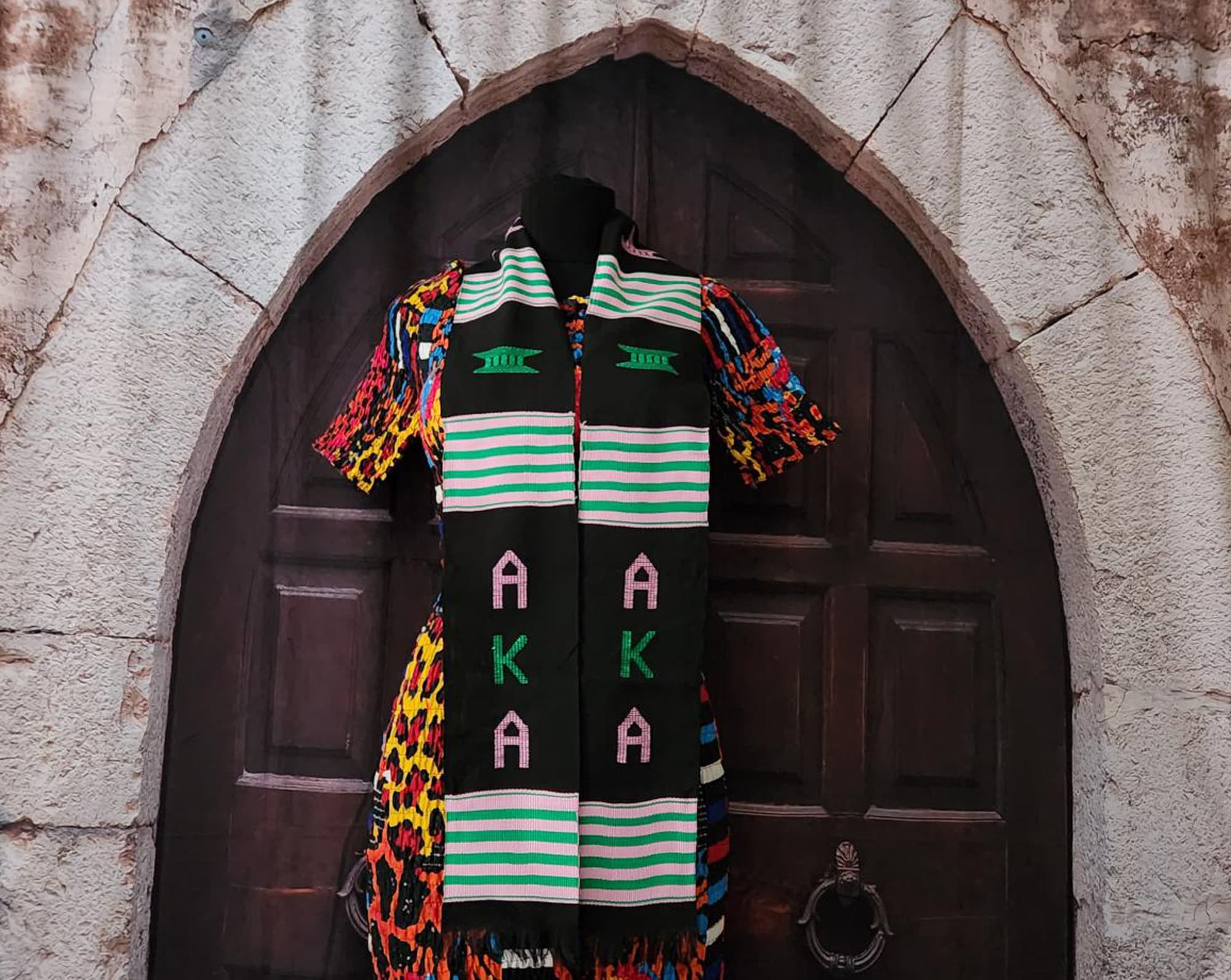 ALPHA KAPPA ALPHA Black Kente Stoles - Etsy