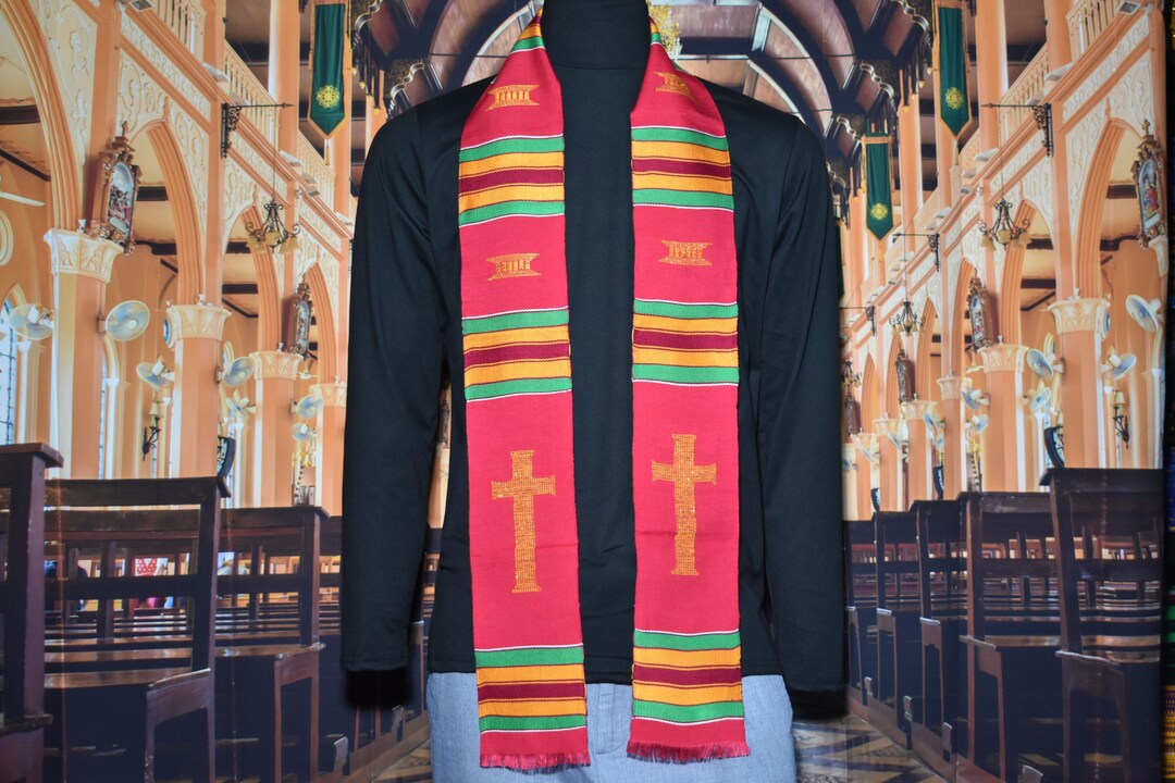 CROSS Red Kente Stoles - Etsy