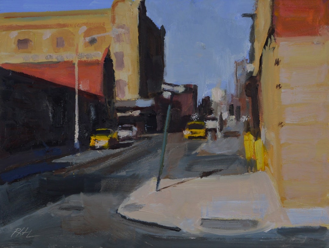 Original Oil Painting, Brooklyn, Nevins Street, Douglas Street, Street ...