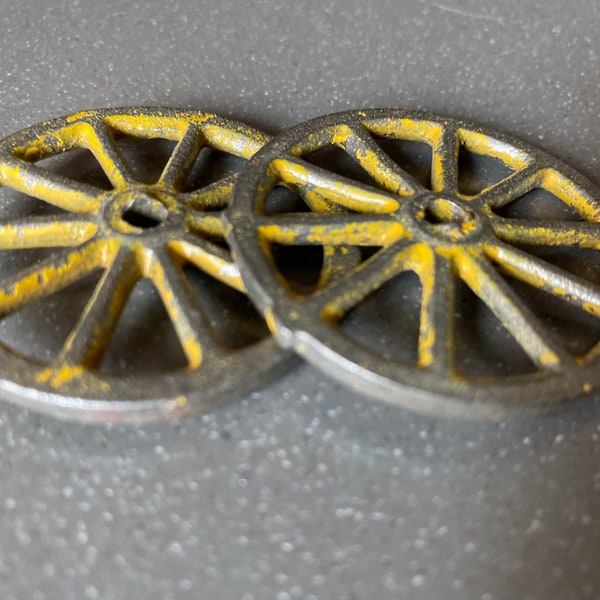 Antique Metal Tractor Wheels - Etsy