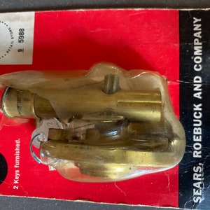 Vintage Sears Mortise Bolt Lock NOS 2 Keys - Etsy