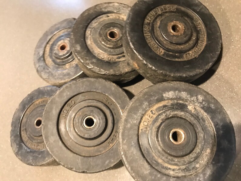 Lot of 6 Vintage Wheels Casters Parts Industrial Salvage Cart - Etsy