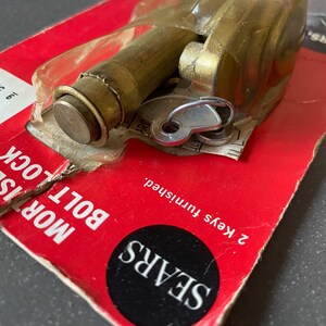 Vintage Sears Mortise Bolt Lock NOS 2 Keys - Etsy