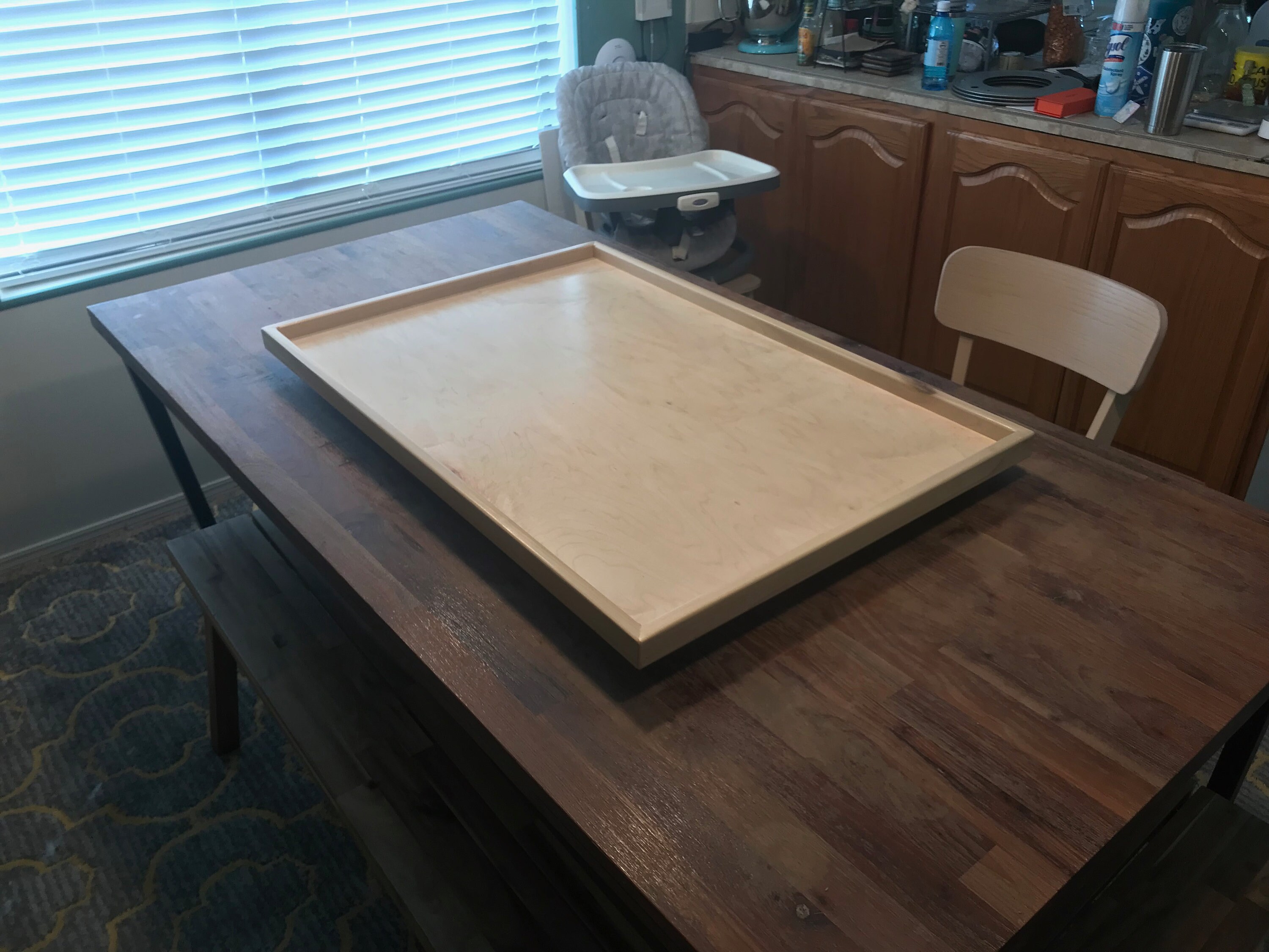 Handmade Wooden Elevated Spinning Game Table - Etsy Australia