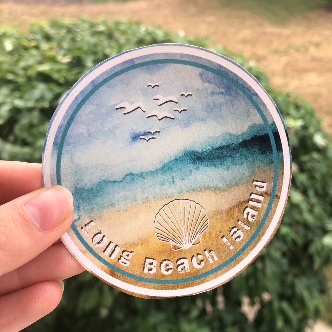 LBI Custom Sticker Long Beach Island New Jersey Beach Gift - Etsy