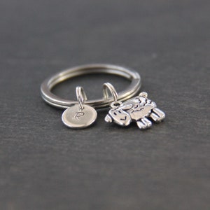Sheep Key Ring With Optional Hand Stamped Personalised Charm. - Etsy UK
