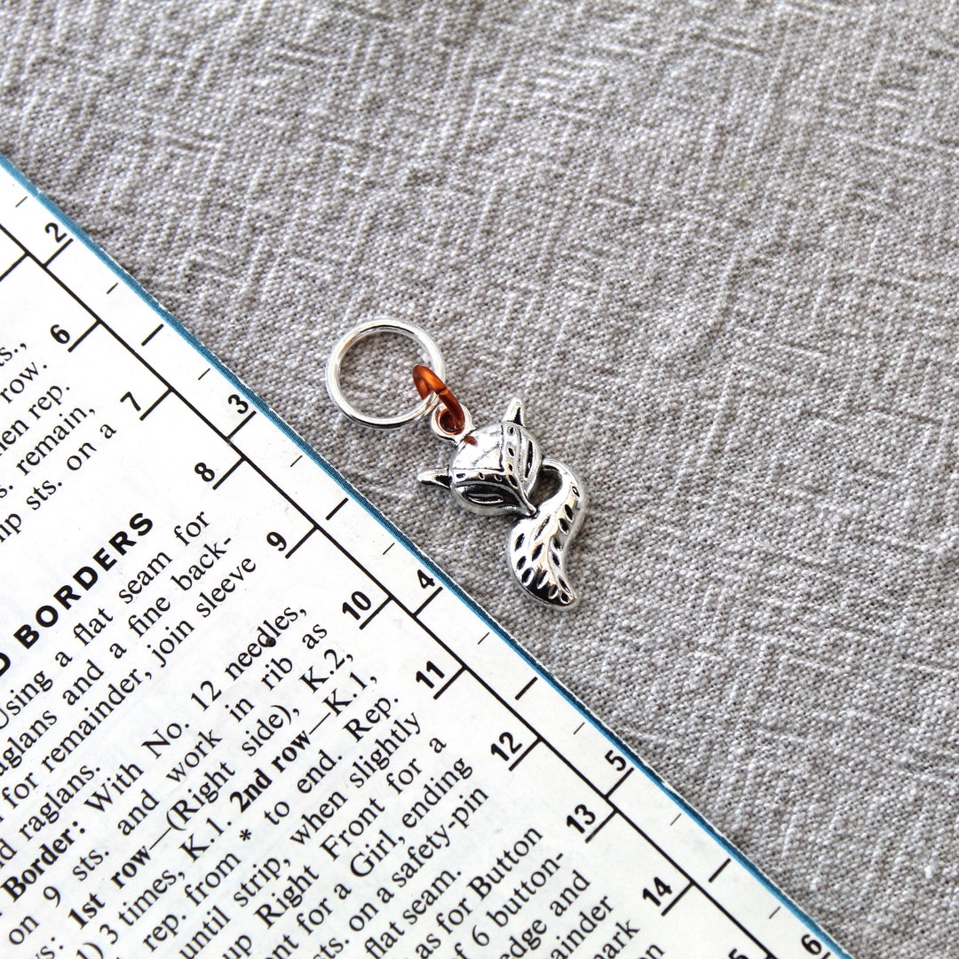 Silver Fox Snag-free Stitch Marker: Knitting Needles Sizes 6.5mm or ...