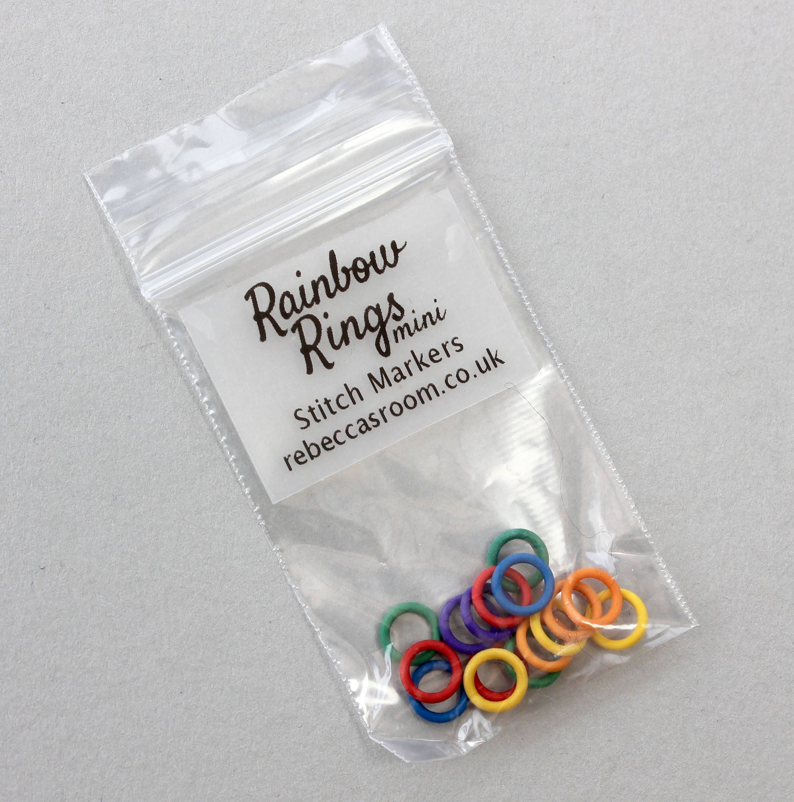 16 Squishy Stitch Markers RAINBOW RINGS MINI. Fits up to | Etsy