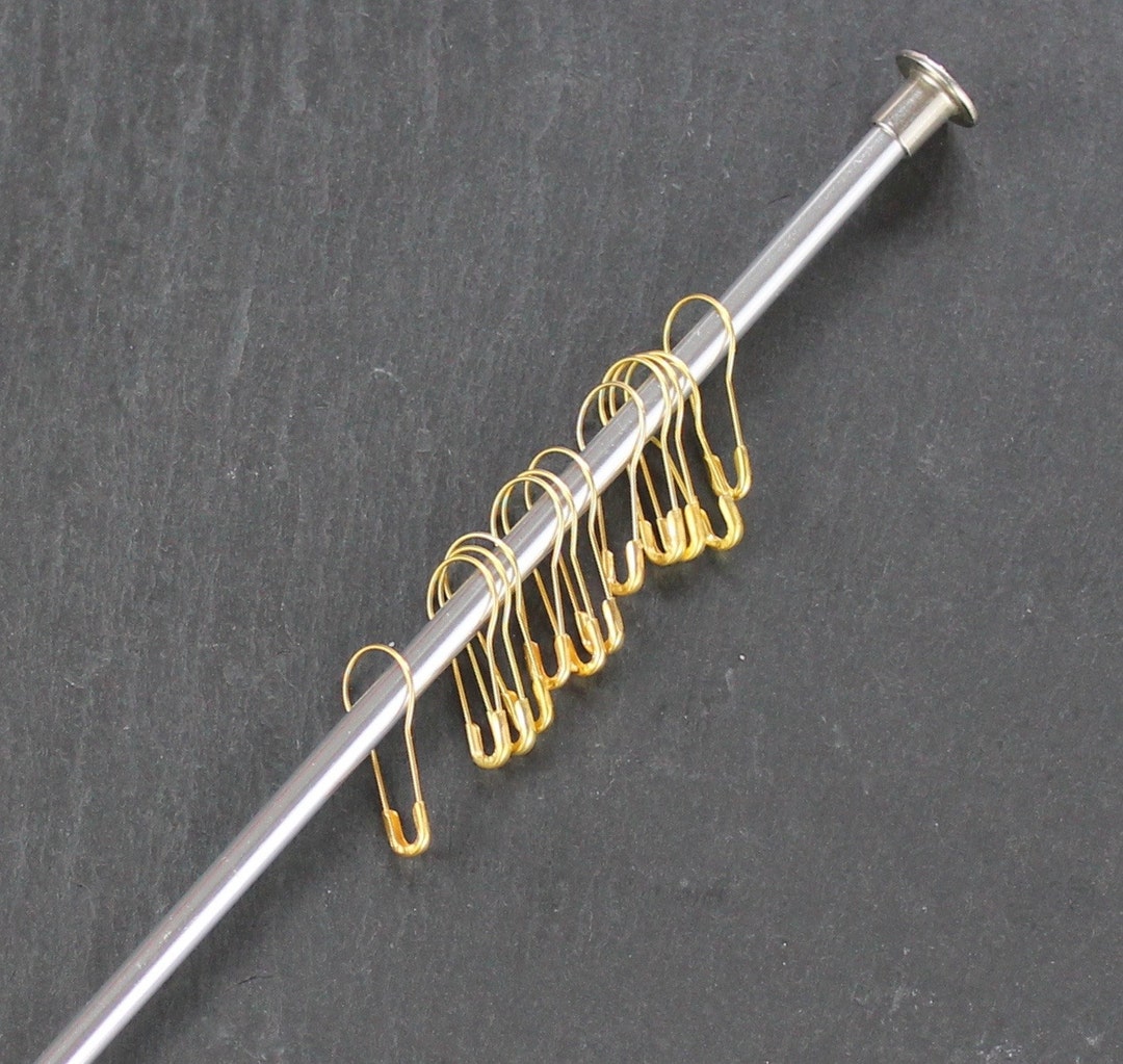 12 Gold Tone Stitch Markers: Coiless Knitting/crochet Supplies - Etsy