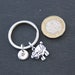 Sheep Key Ring With Optional Hand Stamped Personalised Charm. - Etsy UK