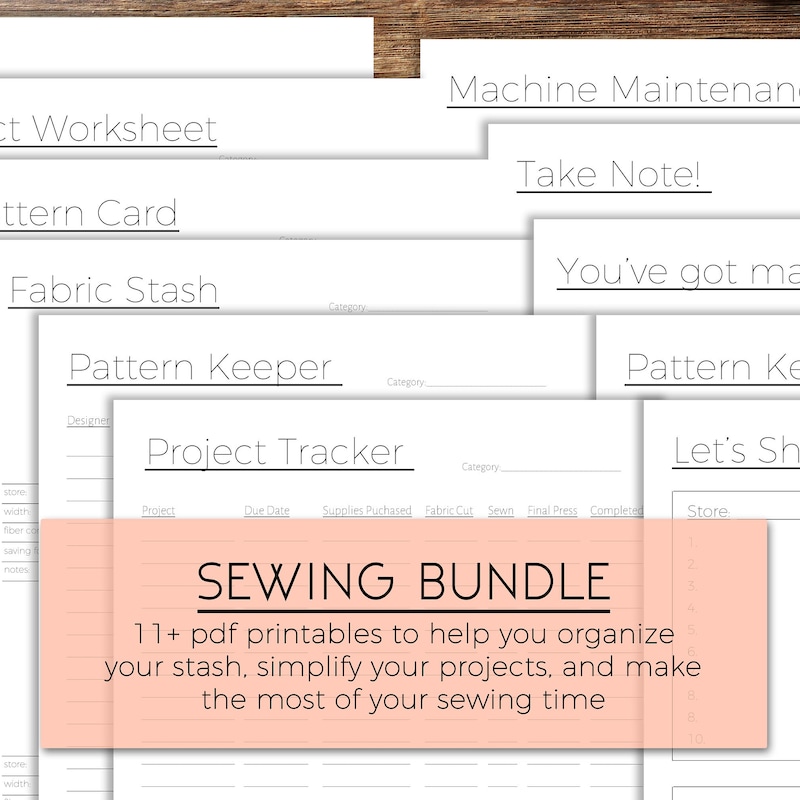 Sewing Printable - Etsy