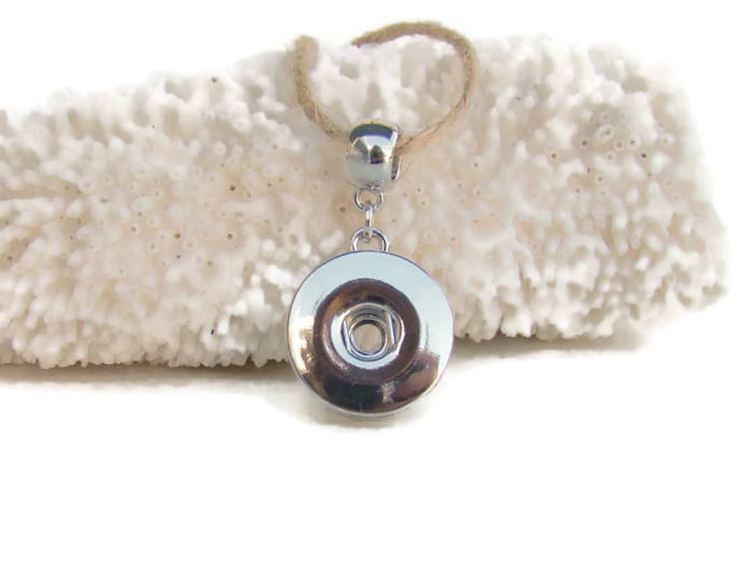 Snap Charm Button Pendant, 18-20 Mm, for Snap Button Jewelry Brands ...