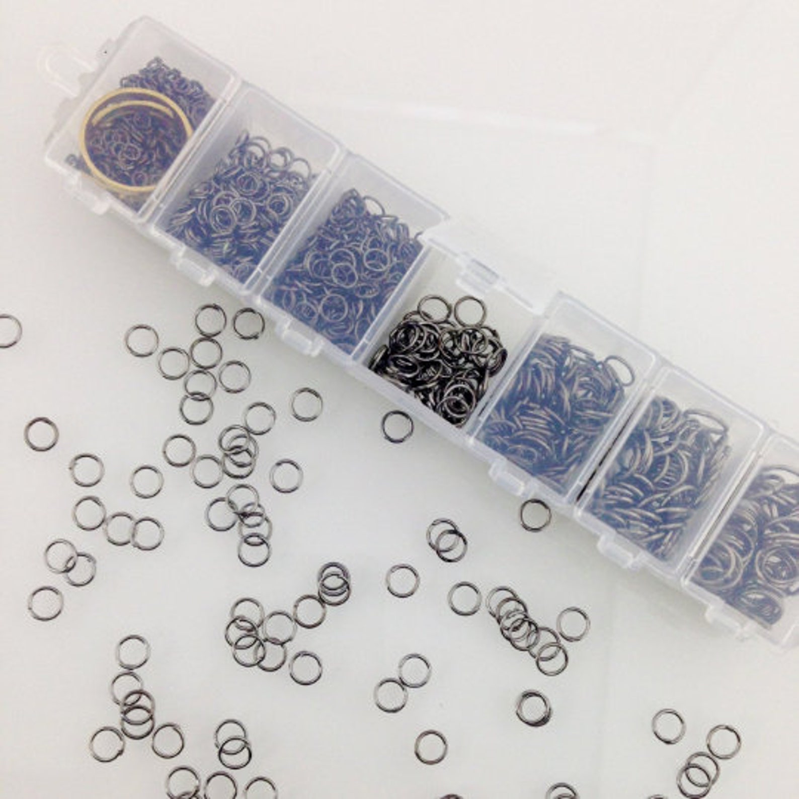 Jump Ring Set Various Finishes Gold Silver Bronze | Etsy