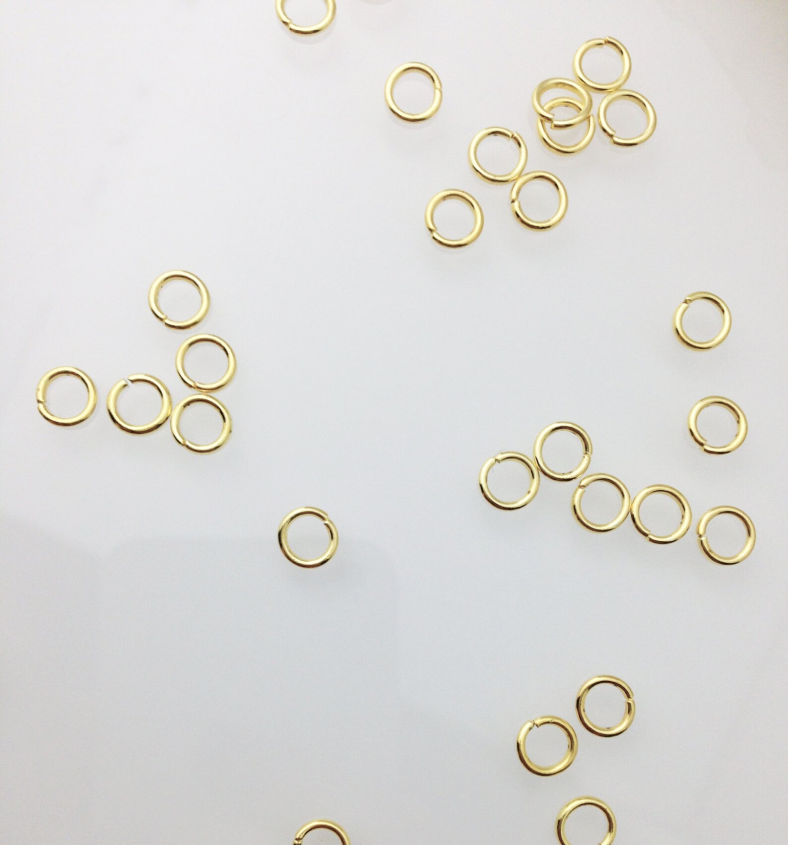 Jump Ring Set Various Finishes Gold Silver Bronze | Etsy