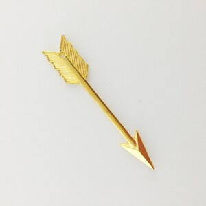Gold Plated Arrow Charm, Arrow Charm, Jewelry Charms and Findings ...