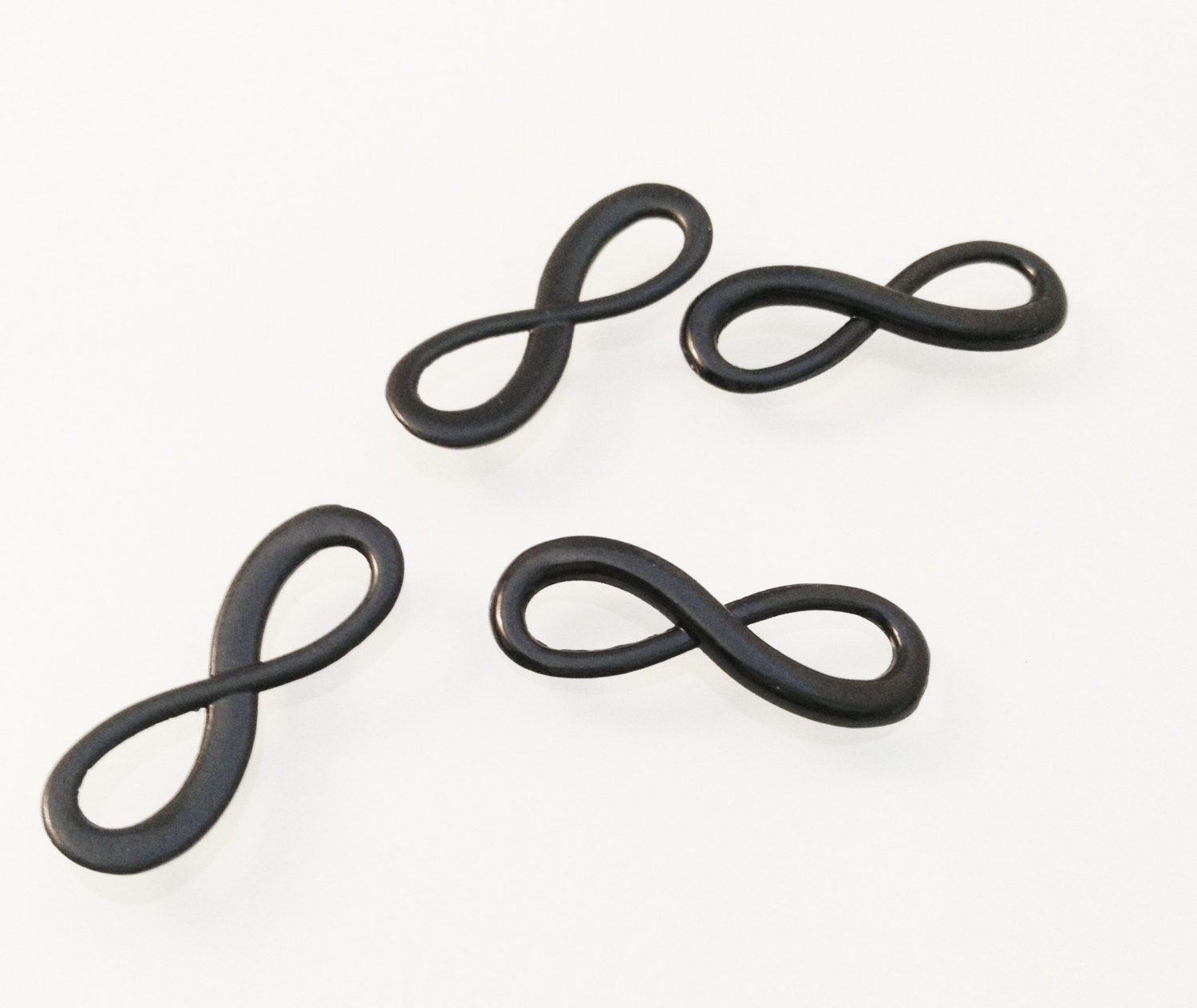 Infinity Symbol Charm Love Infinity Charm Black Plated - Etsy