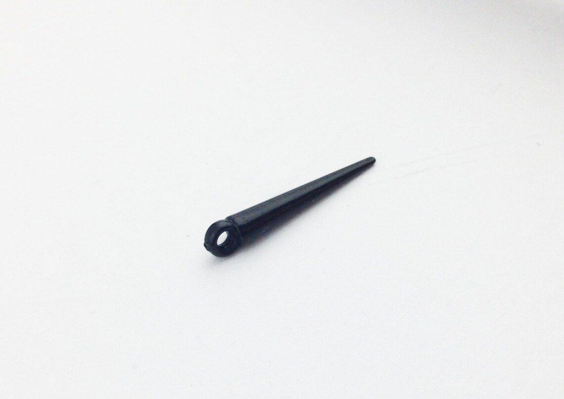 Small Black Spike Charm, Stick Charm, Simple Spike Pendant, Simple Line ...