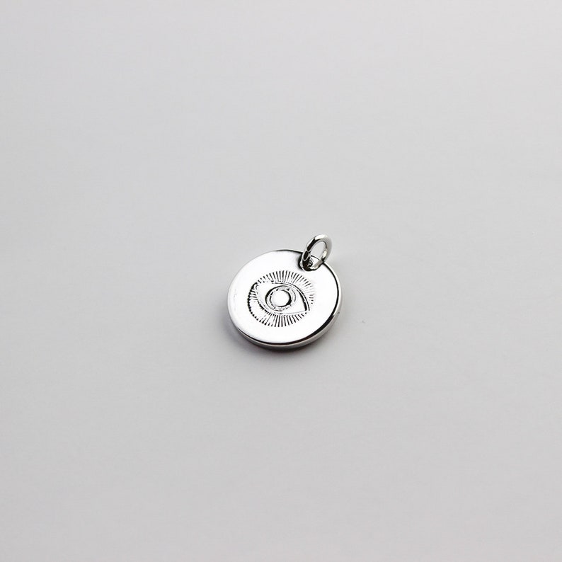 Mystic Spiritual Symbol Engraved Charms, 11:11 Lucky Charm, Evil Eye ...