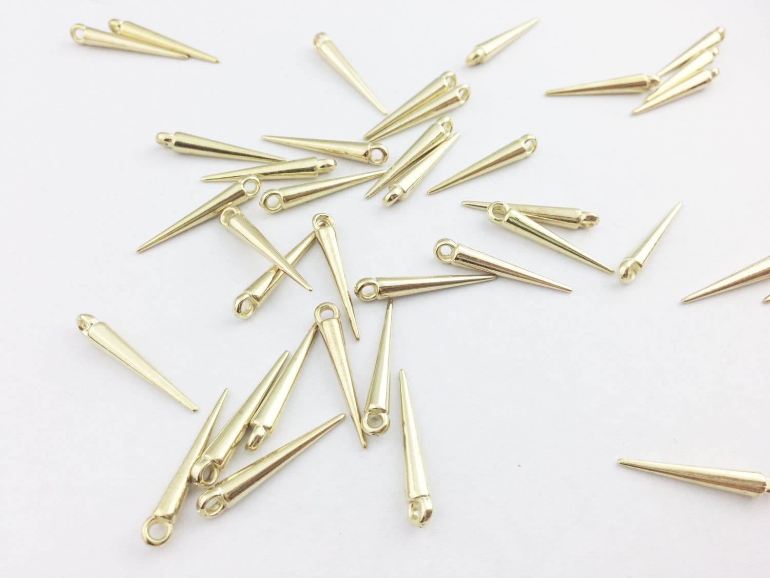 Small Gold Spike Charm Stick Spike Pendant Jewelry Charms - Etsy