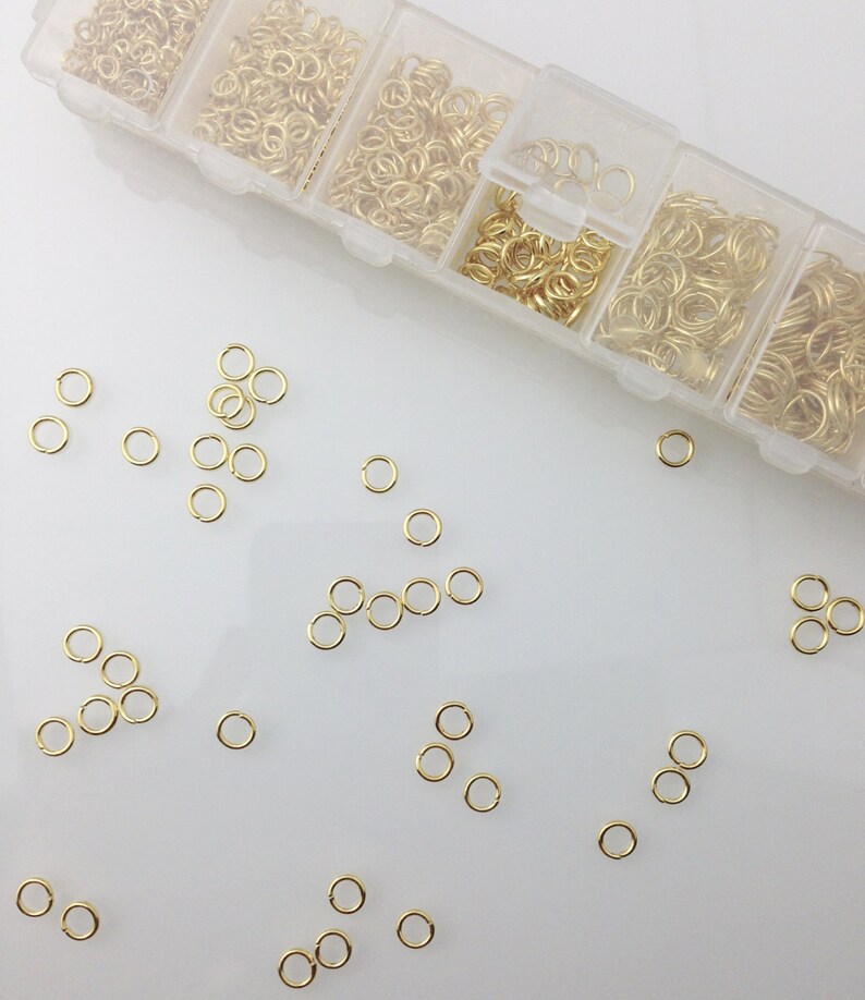 Jump Ring Set Various Finishes Gold Silver Bronze | Etsy