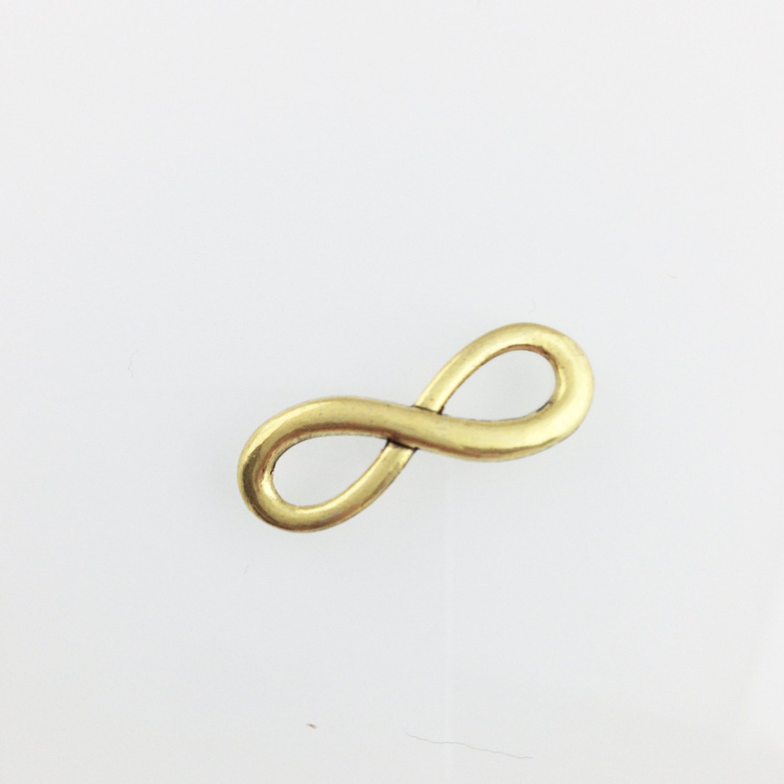 Infinity Symbol Charm Gold Infinity Charm Figure Eight - Etsy