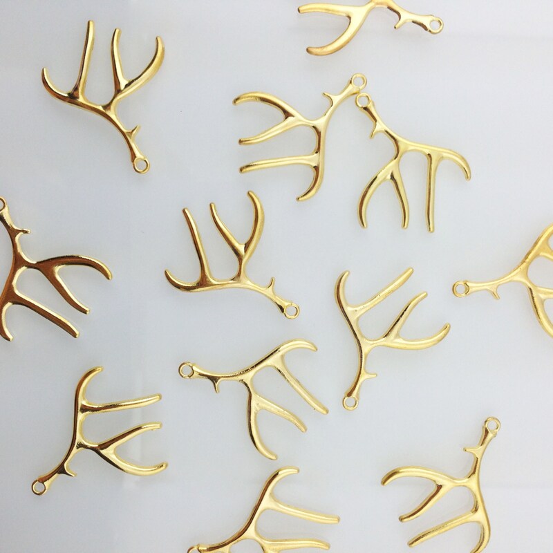 Gold Antlers - Etsy