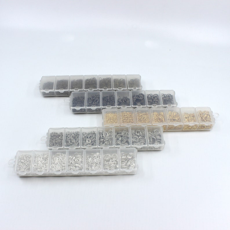 Jump Ring Set Various Finishes Gold Silver Bronze | Etsy