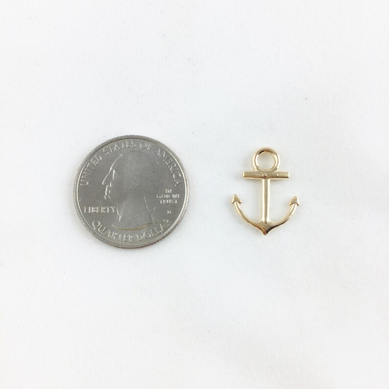 Gold Anchor Charm Nautical Anchor Charm Jewelry Supplies & - Etsy
