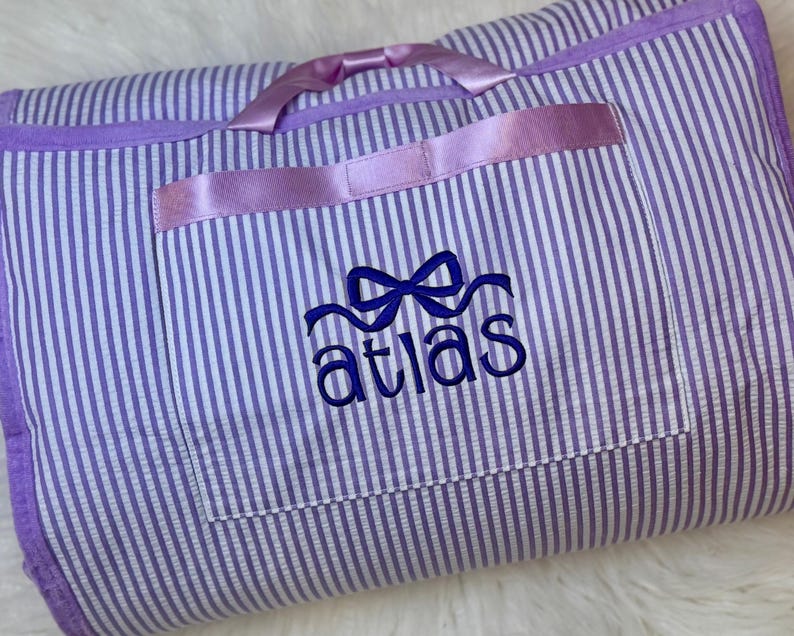 Girls & Boys Monogram Nap Mat Personalized Preschool Daycare Fun Back ...