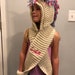 Girls Unicorn Knit Hooded Scarf With Pocket Gloves and Hat All in One ...