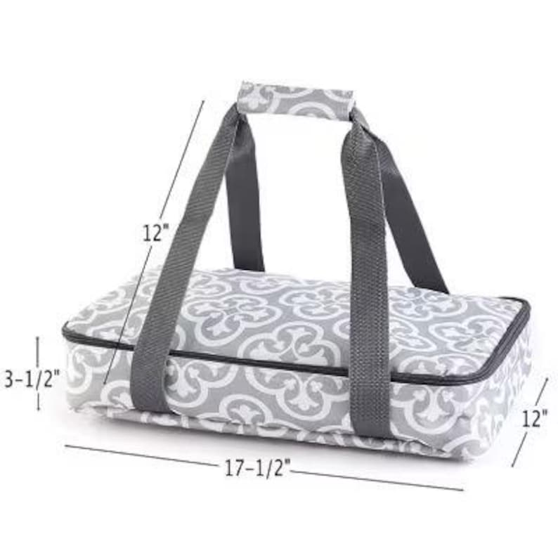 Monogram Insulated Crock Pot Slow Cooker Dutch Oven Casserole Carrier ...
