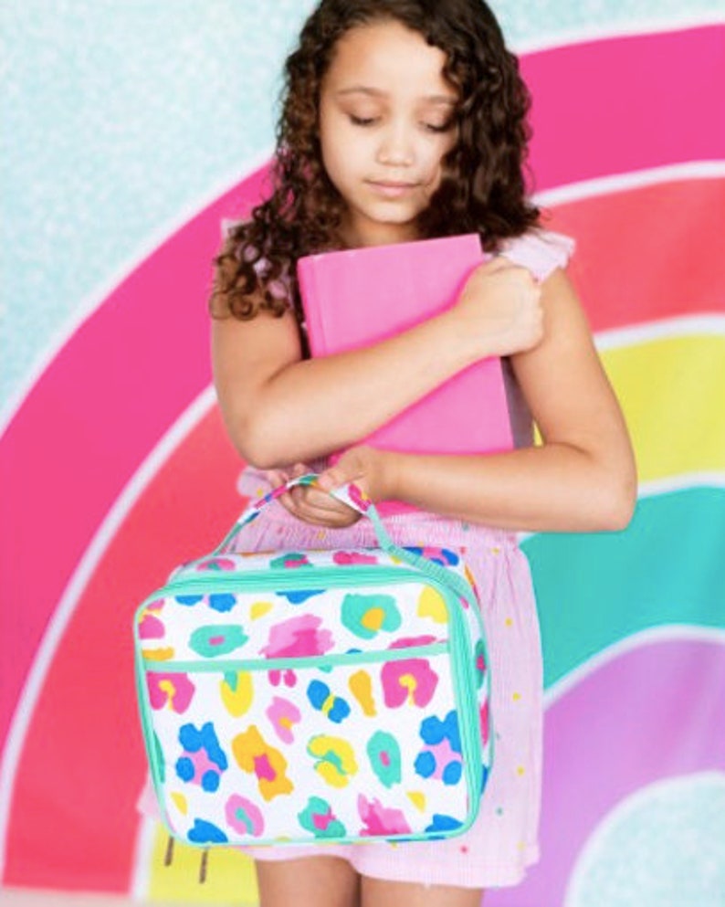 Girls Monogram Backpack and Matching Lunch Box Set - Etsy