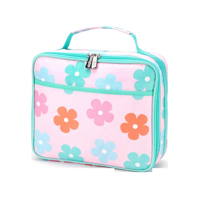 Girls Monogrammed Backpack and Lunch Box Personalize Book Bag Matching ...