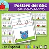 Posters Del Abecedario En Letra Cursiva / ABC Posters Cursive Letter ...