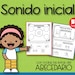 Sonido Inicial Con El Abecedario / Spanish Alphabet Initial Sound - Etsy