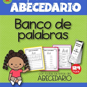 BANCO DE PALABRAS Con El Abecedario / Spanish Word List - Etsy